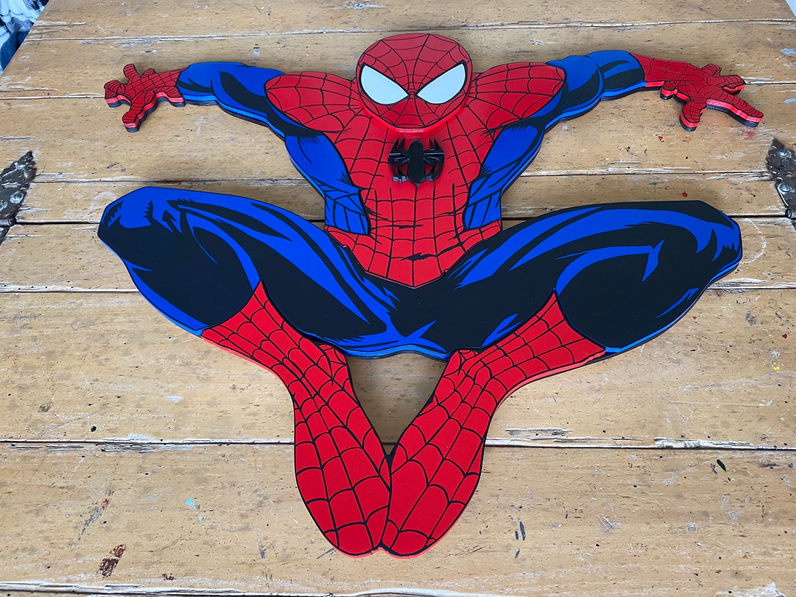 Spider-man Wooden Sign - Etsy