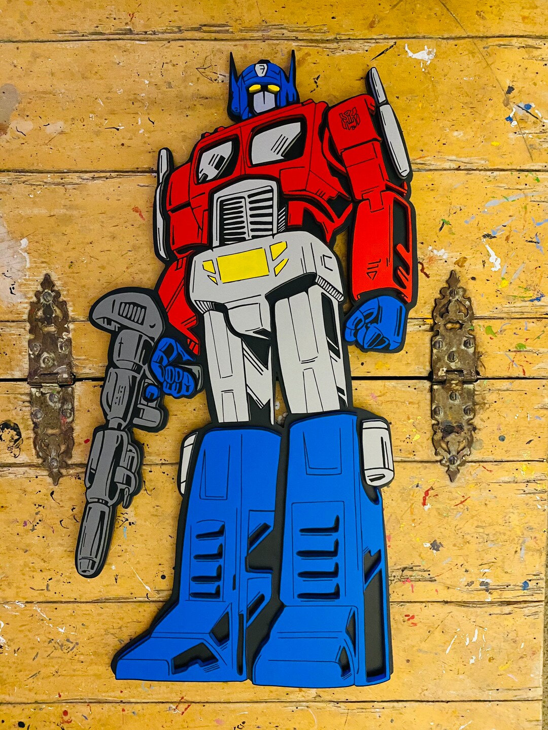 Optimus Prime Wooden Sign - Etsy