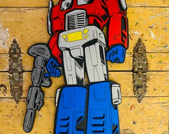 Optimus Prime Wooden Sign - Etsy