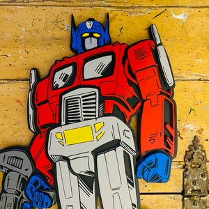 Optimus Prime Wooden Sign - Etsy
