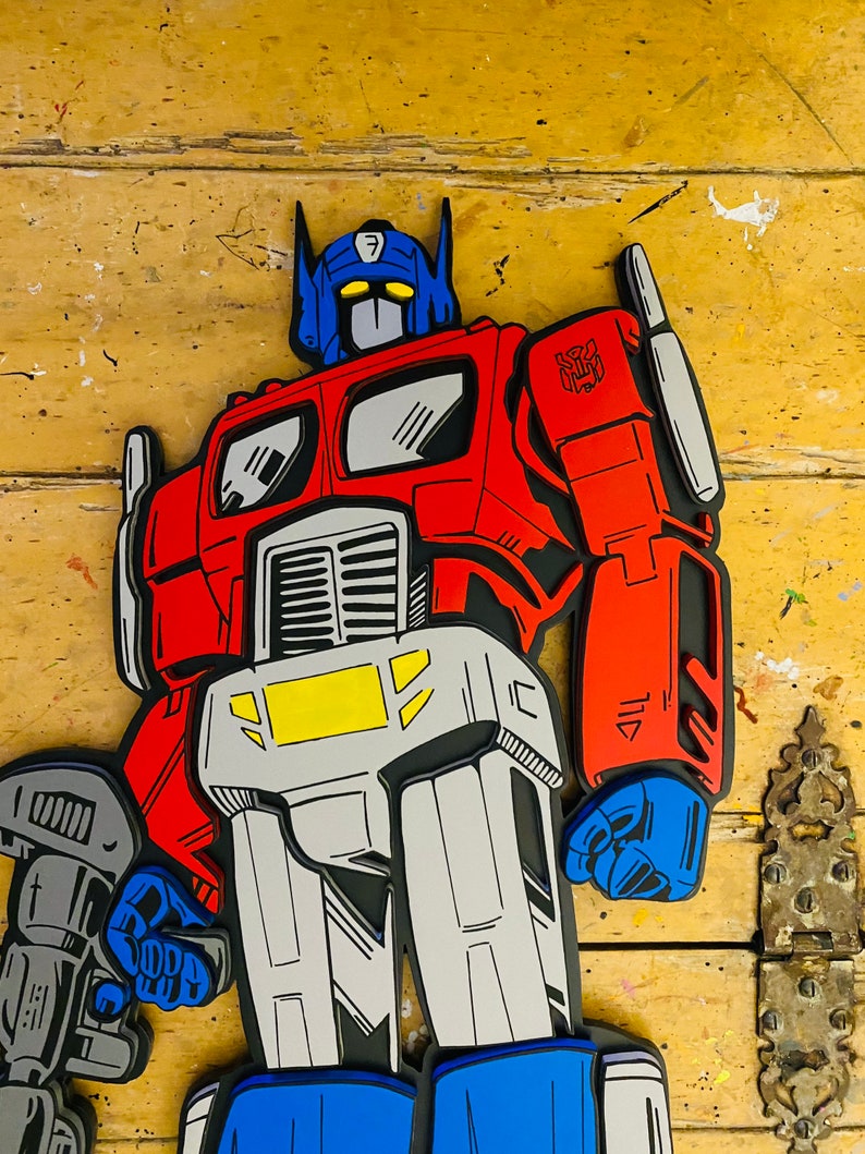 Optimus Prime Wooden Sign - Etsy