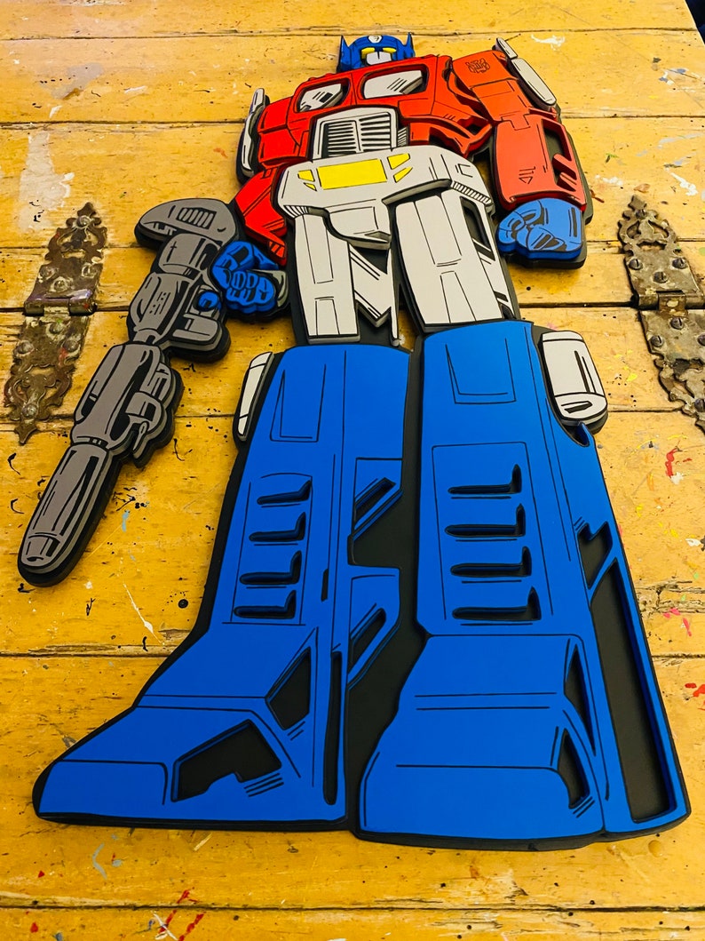 Optimus Prime Wooden Sign - Etsy