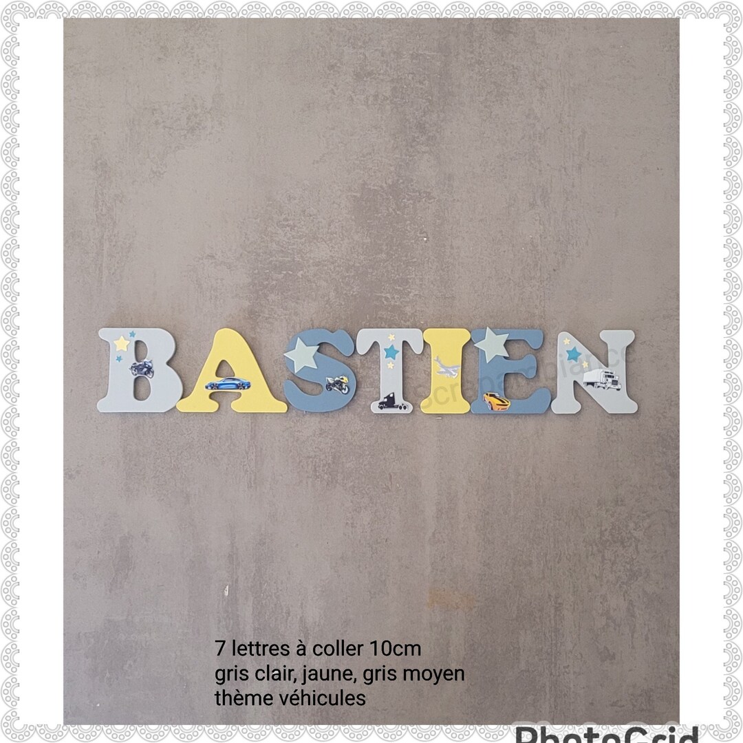 Wooden First Name Letter, Baby Room Letter, Room Decoration Letter ...