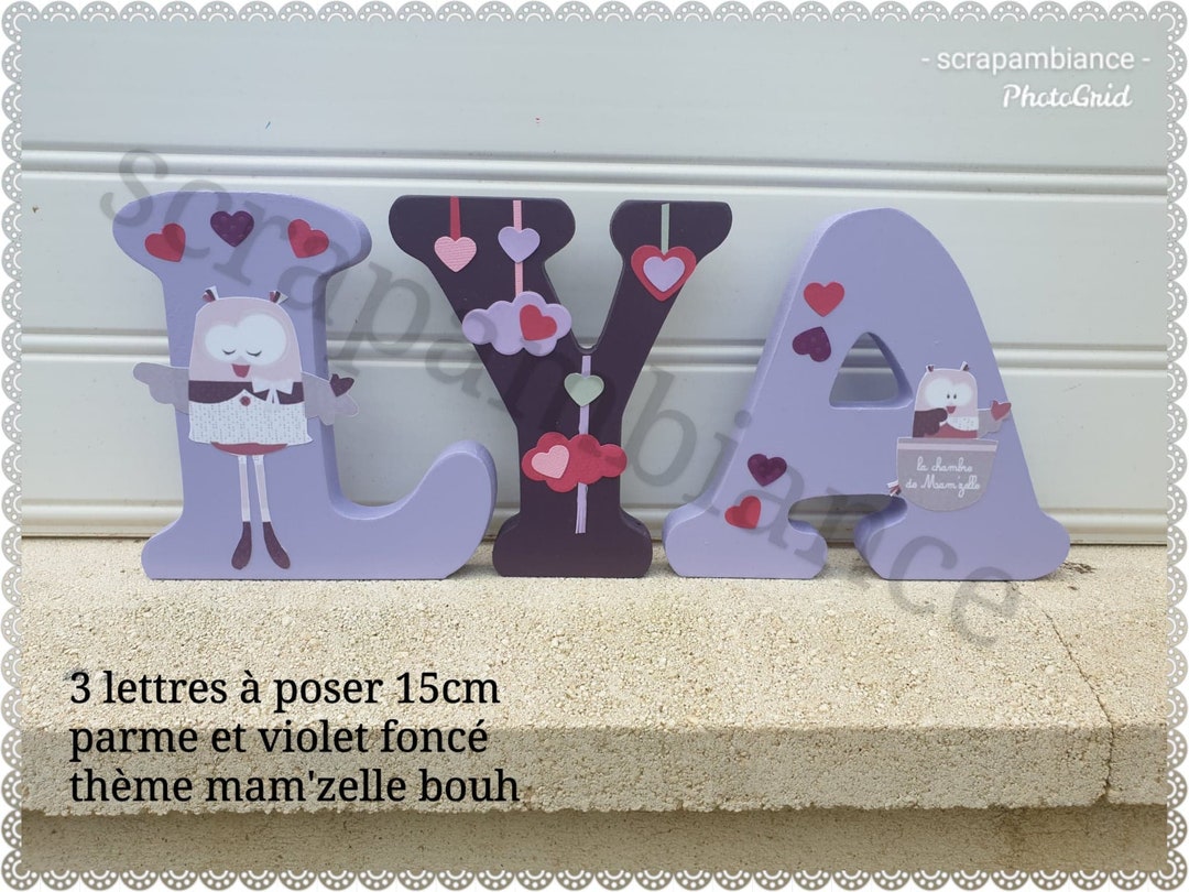 Wooden First Name Letter, Baby Letter, Personalized First Name, Wooden ...