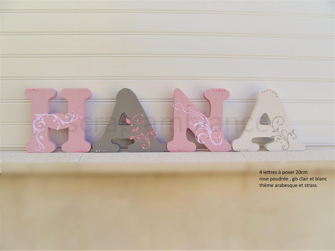 Wooden First Name Letter, Personalized First Name Letter, Baby Letter ...