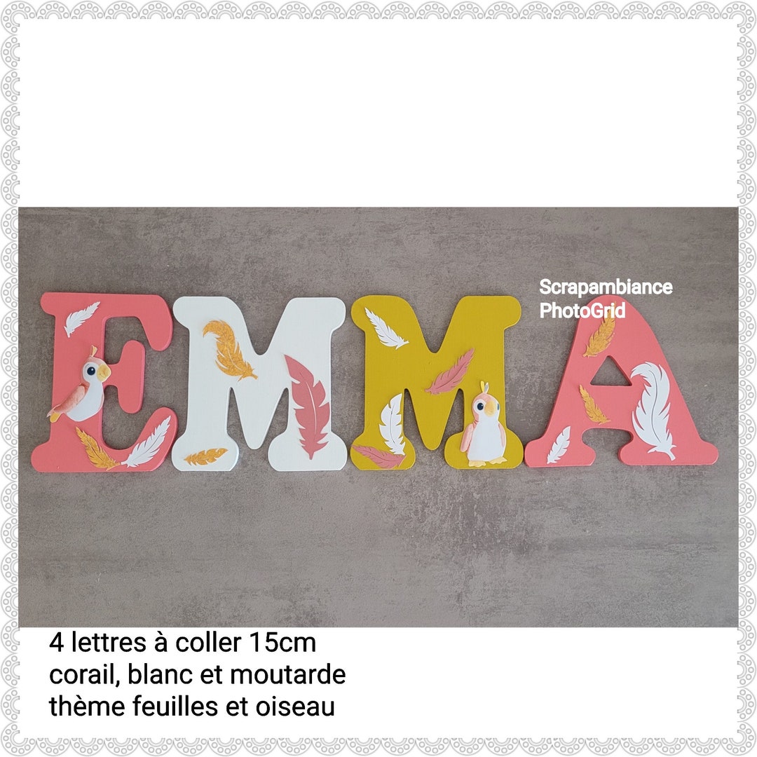 Wooden First Name Letter, Baby Room Letter, Room Decoration Letter ...