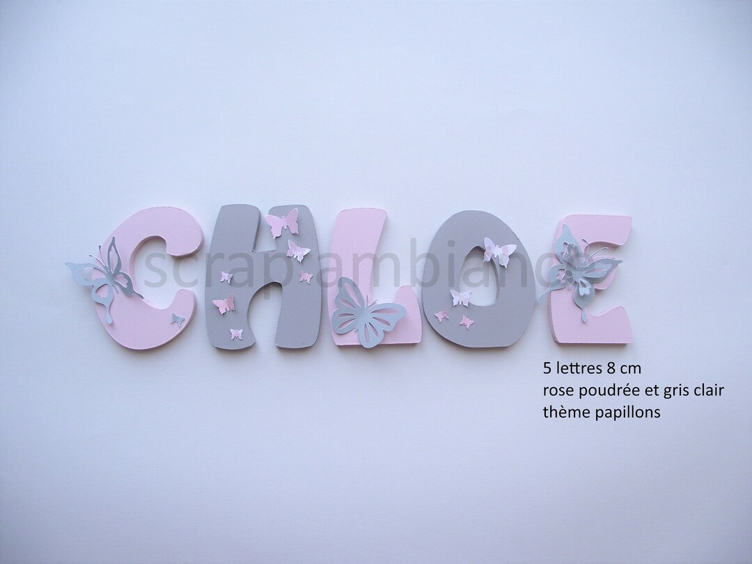 Wooden First Name Letter, Baby Letter, Personalized First Name, Birth ...
