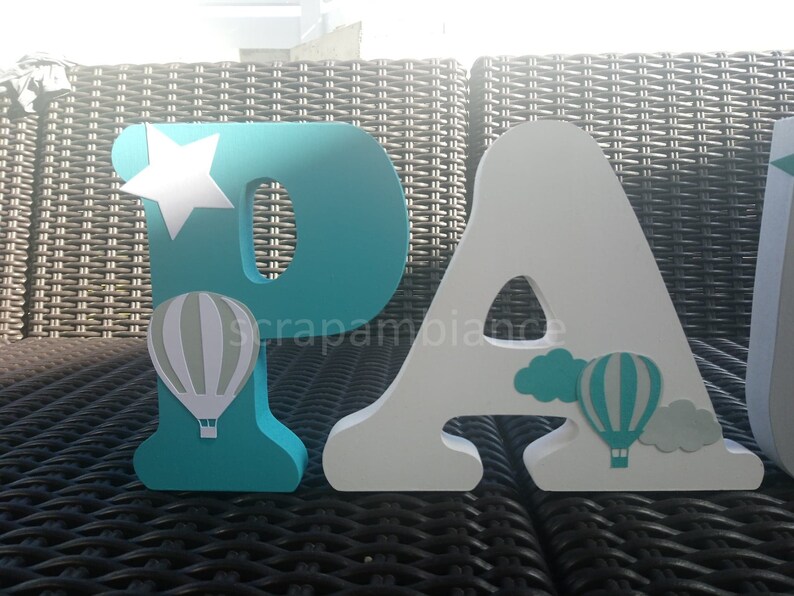 Wooden First Name Letter Letter Room Decoration Baby - Etsy