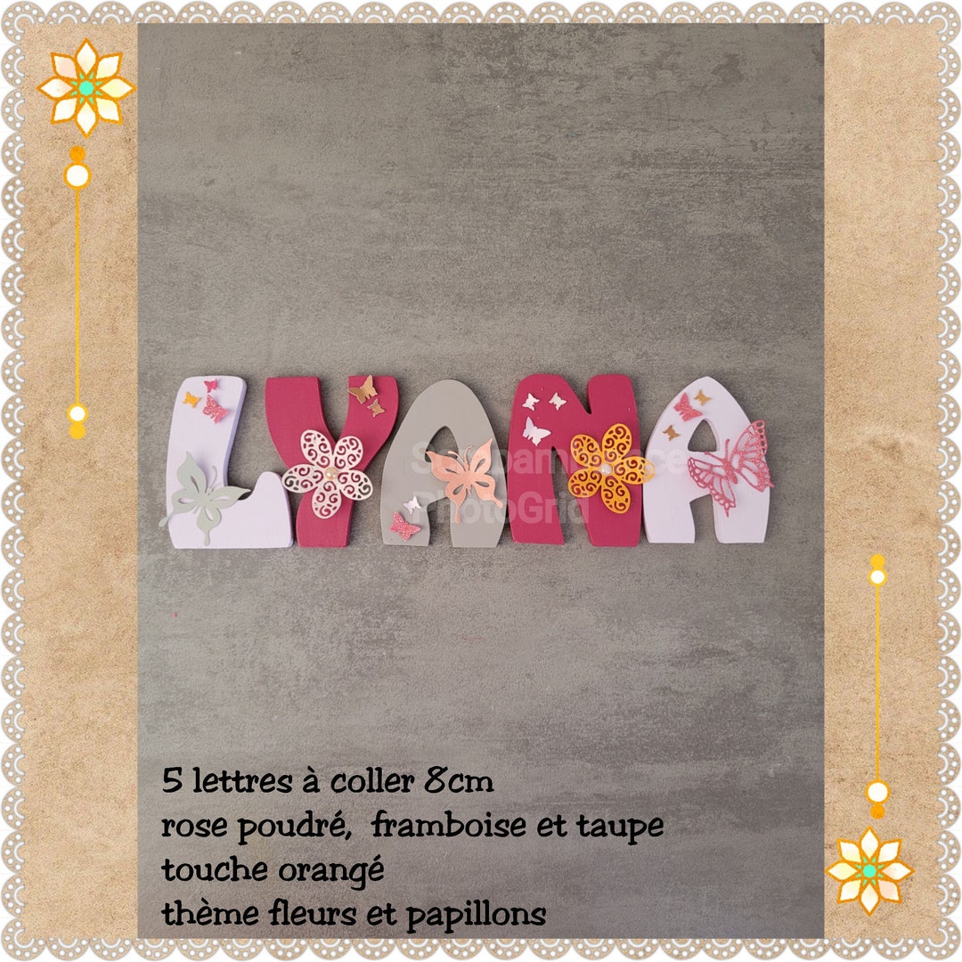 Wooden First Name Letter, Baby Letter, Personalized First Name, Birth ...