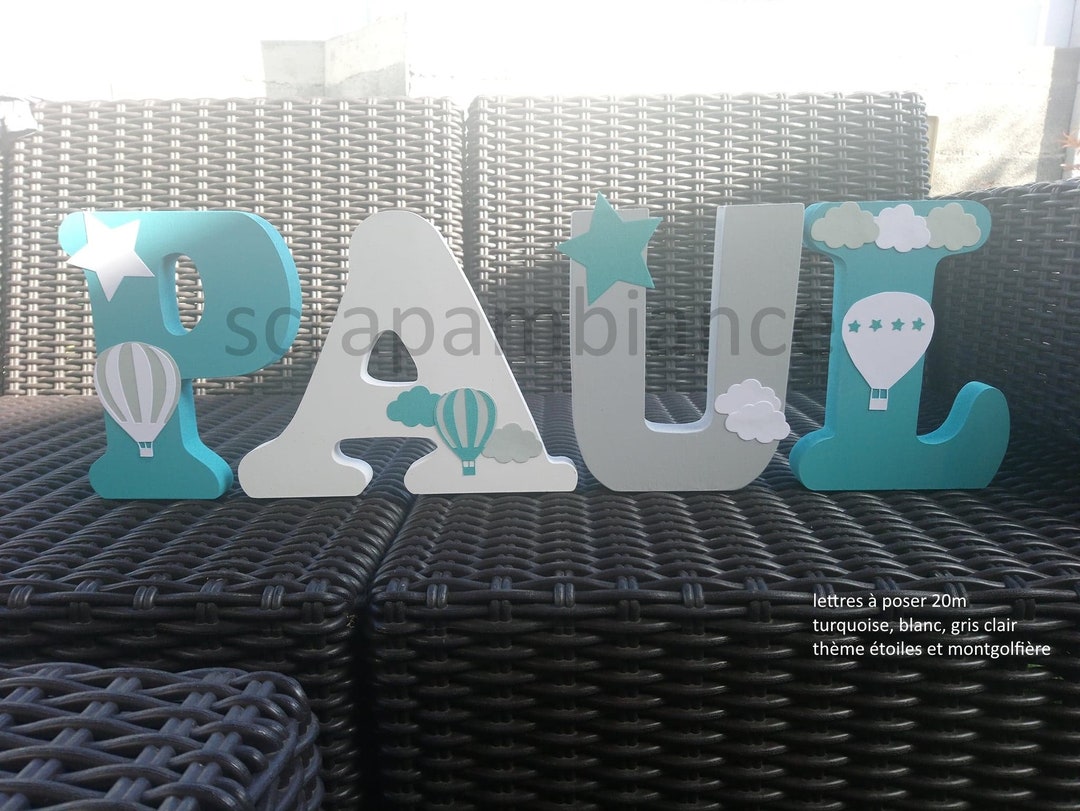 Wooden First Name Letter, Baby Letter, First Name to Put Down ...