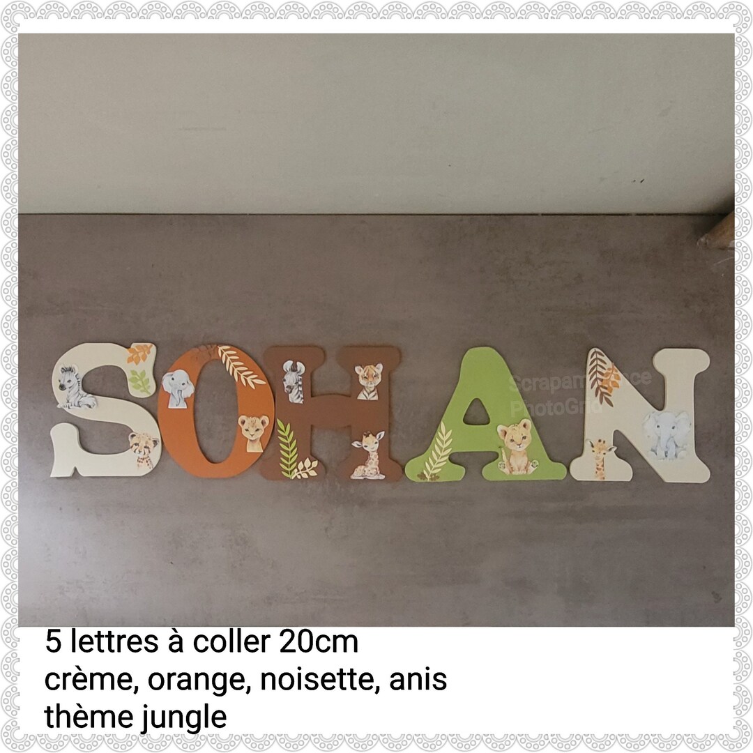 Wooden First Name Letter, Baby Room Letter, Personalized First Name ...