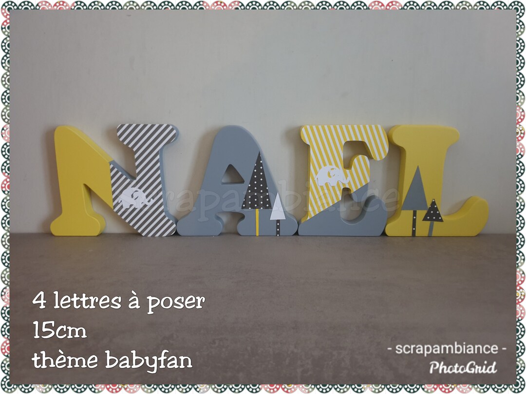 Wooden First Name Letter, Personalized First Name, Baby Letter ...
