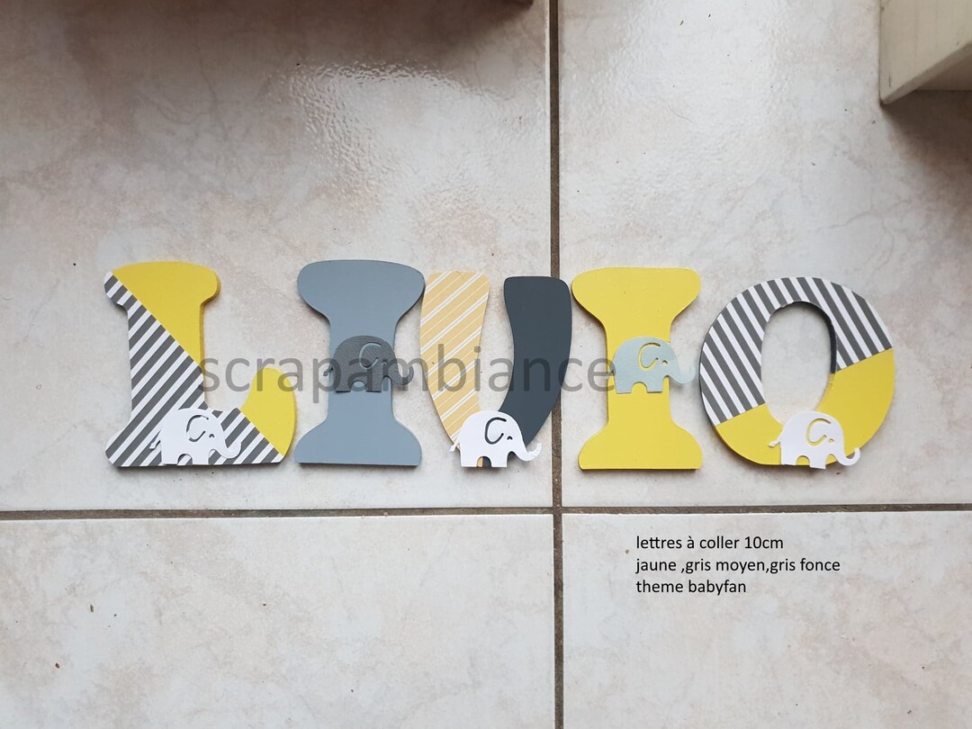 Wooden First Name Letter / Baby Room Letter / Personalized First Name ...