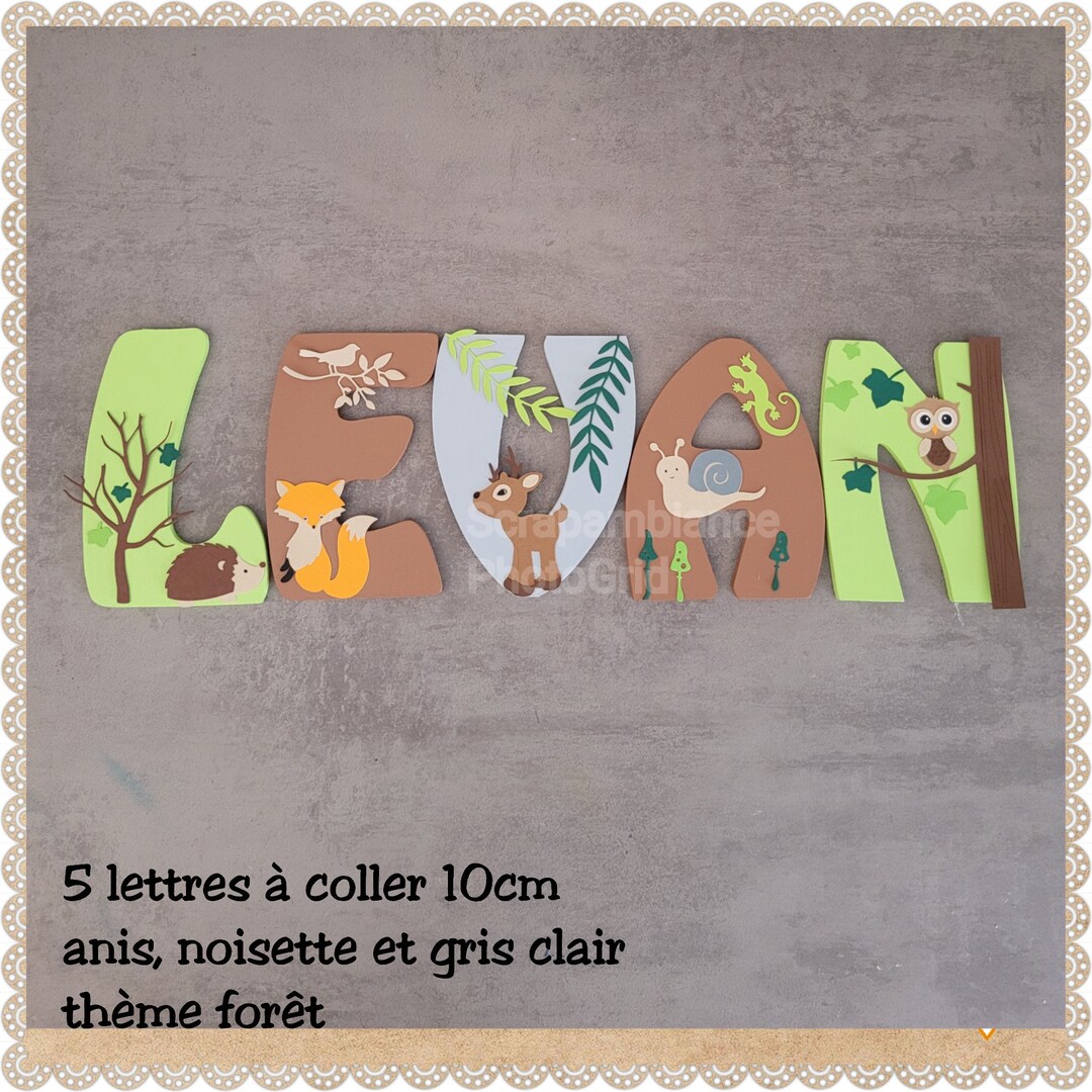 Wooden Name Letter / Baby Room Letter / Personalized / Wooden Name ...