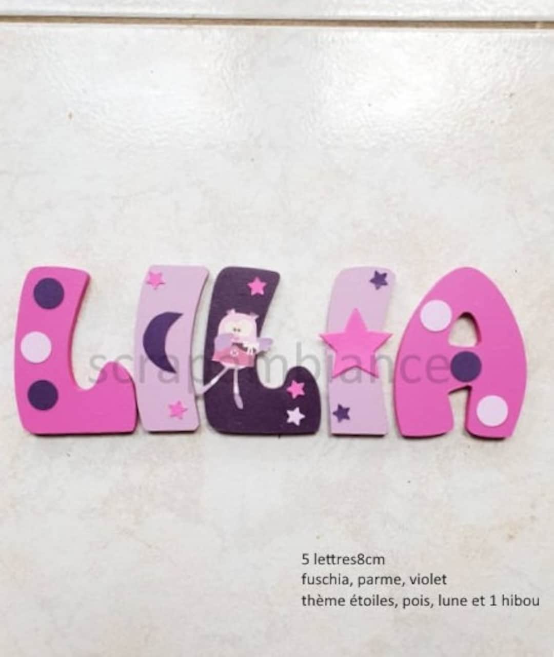 Wooden First Name Letter, Baby Letter, Personalized First Name, Birth ...