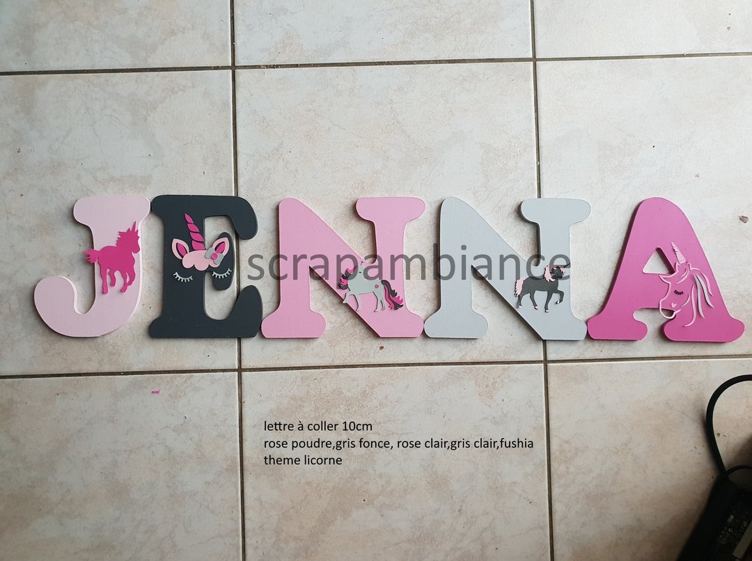 Wooden First Name Letter, Baby Letter, Personalized First Name, Birth ...