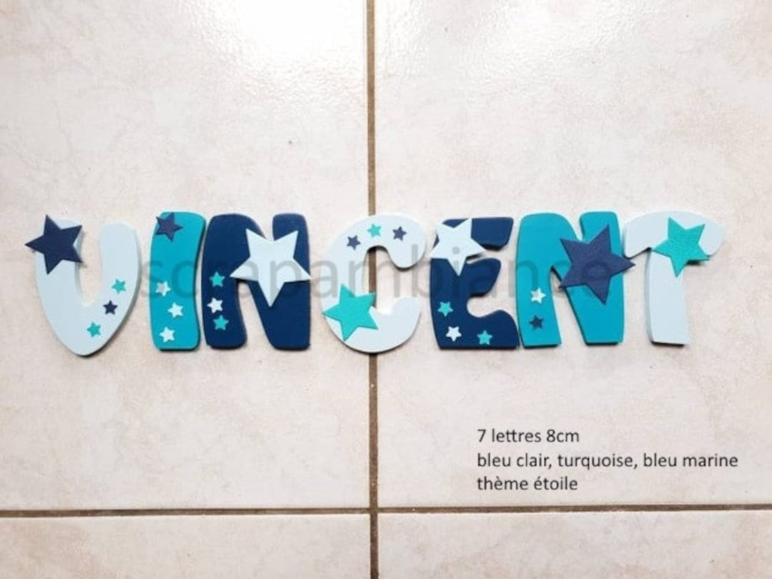 Wooden First Name Letter/ Child and Baby Room Decoration / Wooden First ...