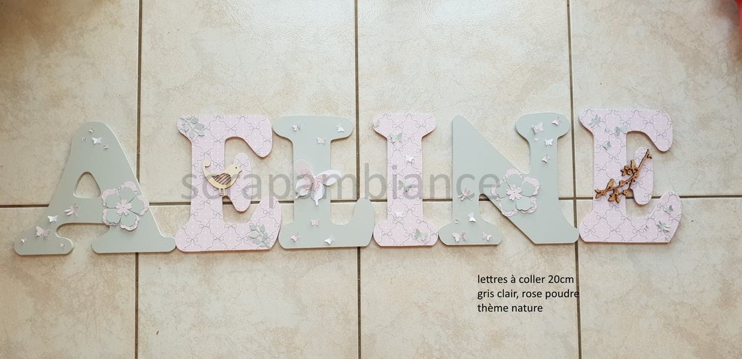 Wooden First Name Letter Baby Letter Personalized First - Etsy