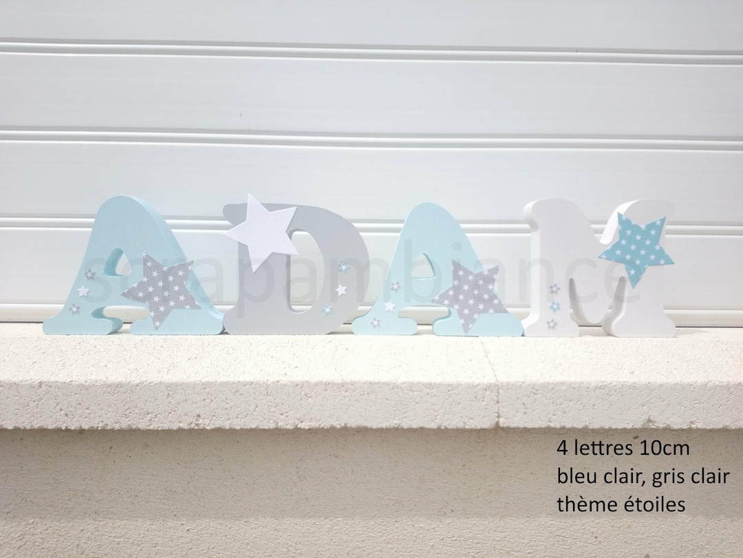 Wooden First Name Letter, Baby Room Letter, Personalized First Name ...