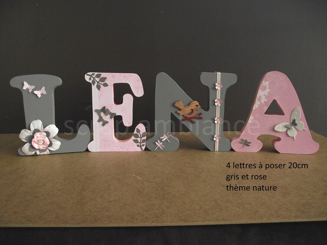 Wooden Letter, Wooden First Name, Letter to Put Down, Baby Letter ...