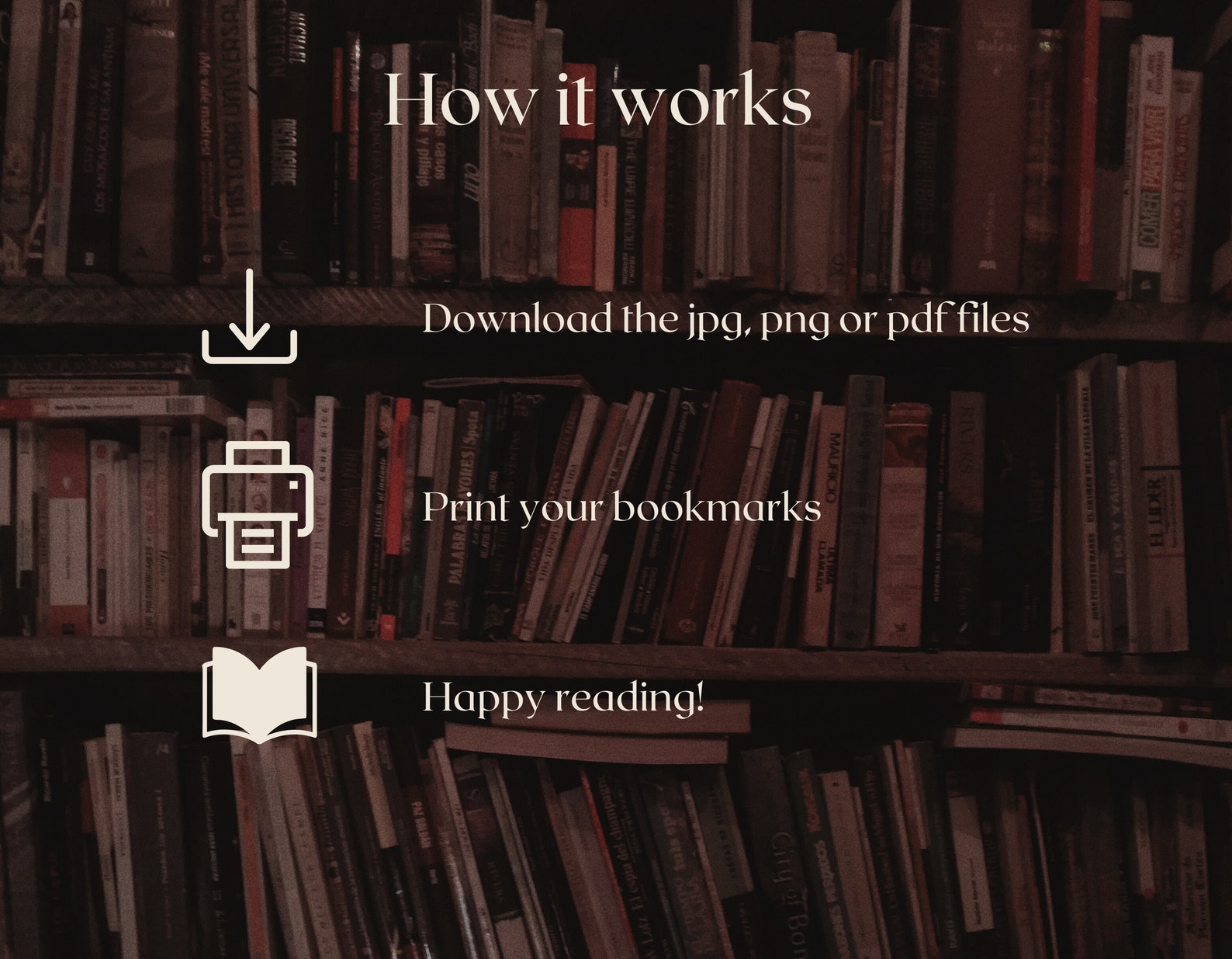 Printable Reading List Bookmarks: Book Review, Reading Challenge (PDF ...