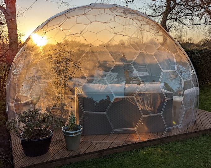 Geodesic Sphere Sculpture, Metal Yard Art, Over 4 Ft High - Etsy