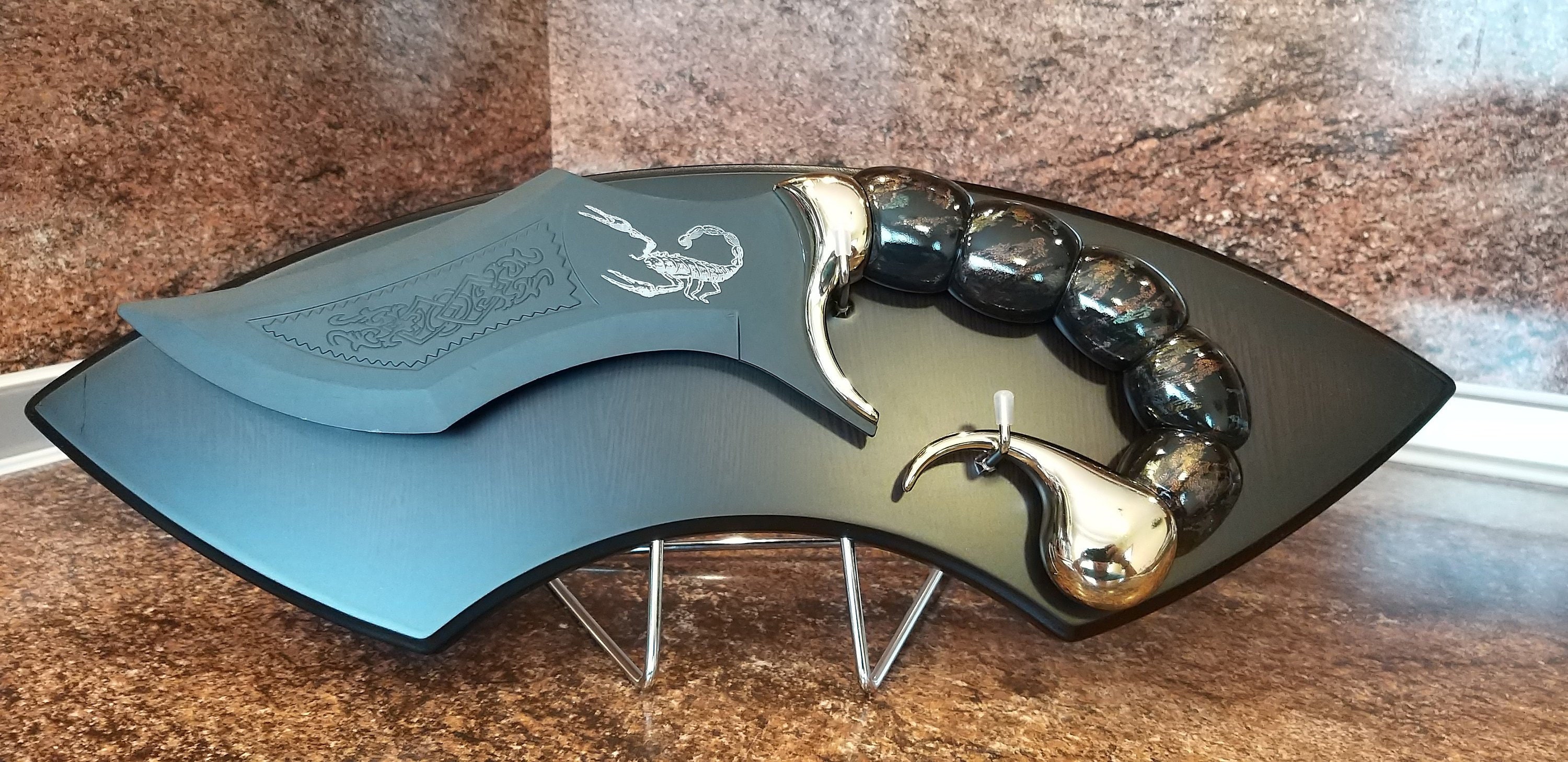 Hunting Knife Unique Blade Engraved Knife Unique Knife - Etsy