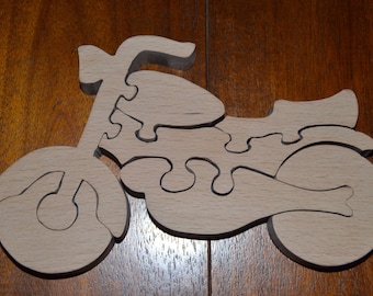 Motorcycle Puzzle - Etsy