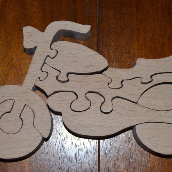 Motorcycle Puzzle - Etsy