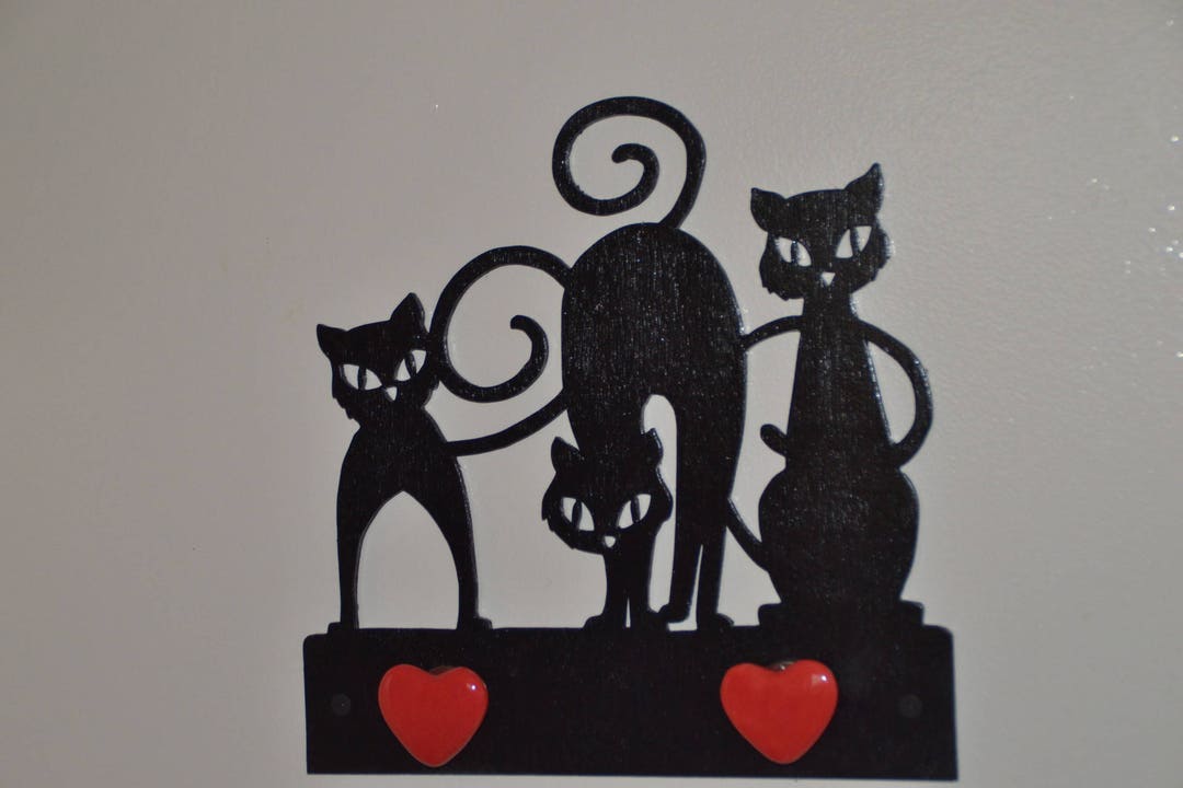Interior Decoration / Wooden Coat Rack / EXHAUSTED Red Hearts / Party ...