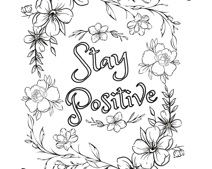 Positive Affirmations French Colouring Book - Etsy Canada
