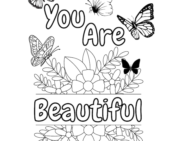 Positive Affirmations French Colouring Book - Etsy Canada