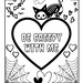 Be Creepy With Me Valentines Coloring Page - Etsy