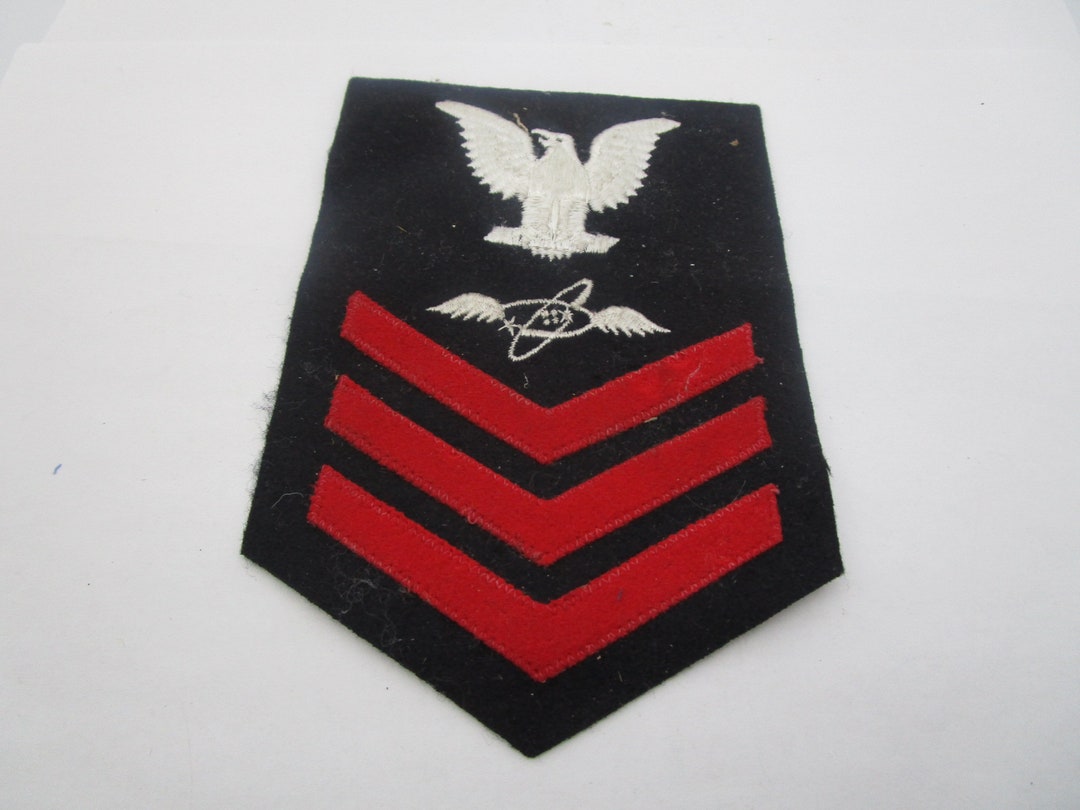 WW 2 U S Navy Wool Rank Patch Electronic's Technician 3 Stripes - Etsy