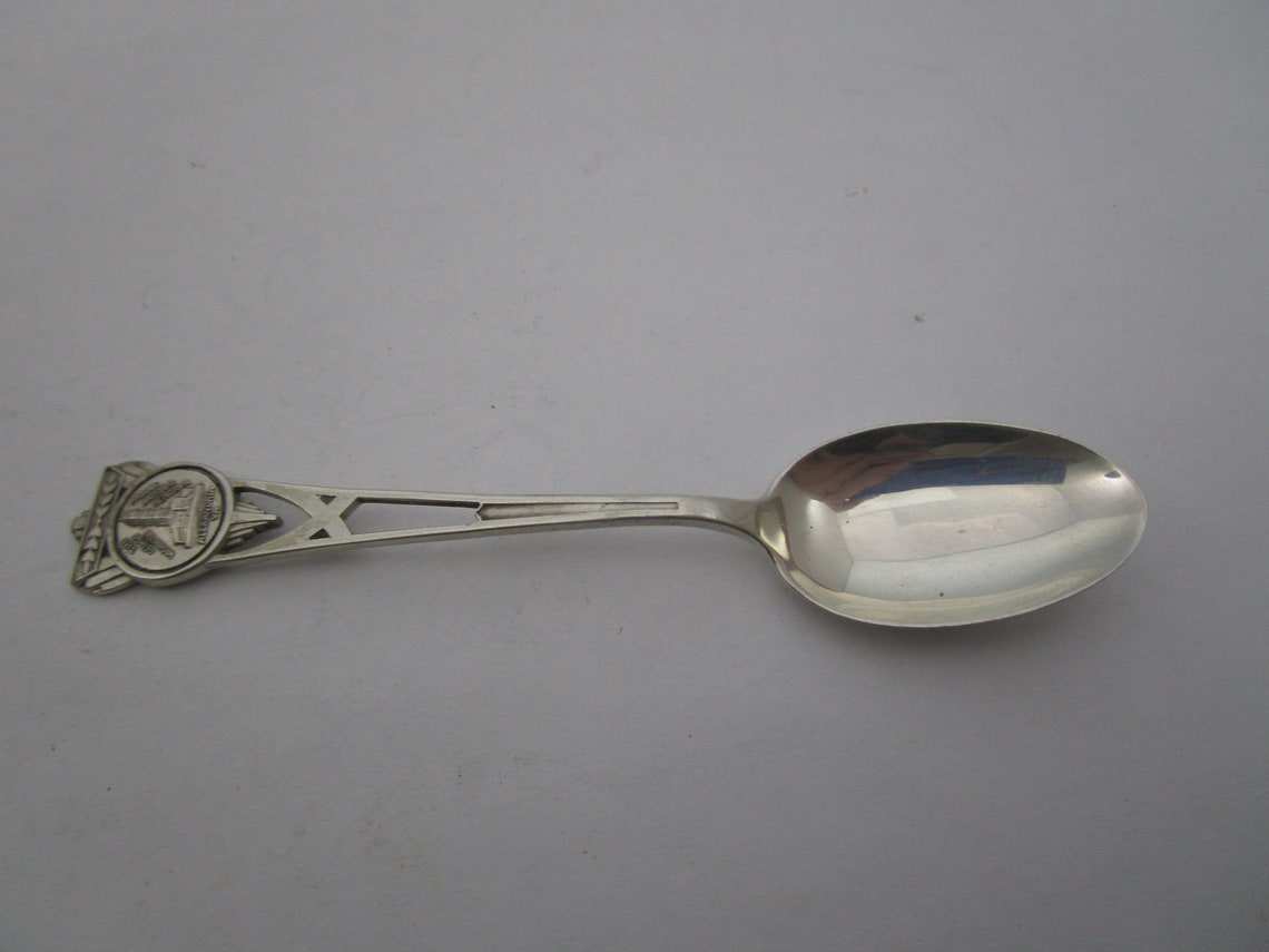 Antique Sterling Silver Souvenir Spoon Masonic National | Etsy