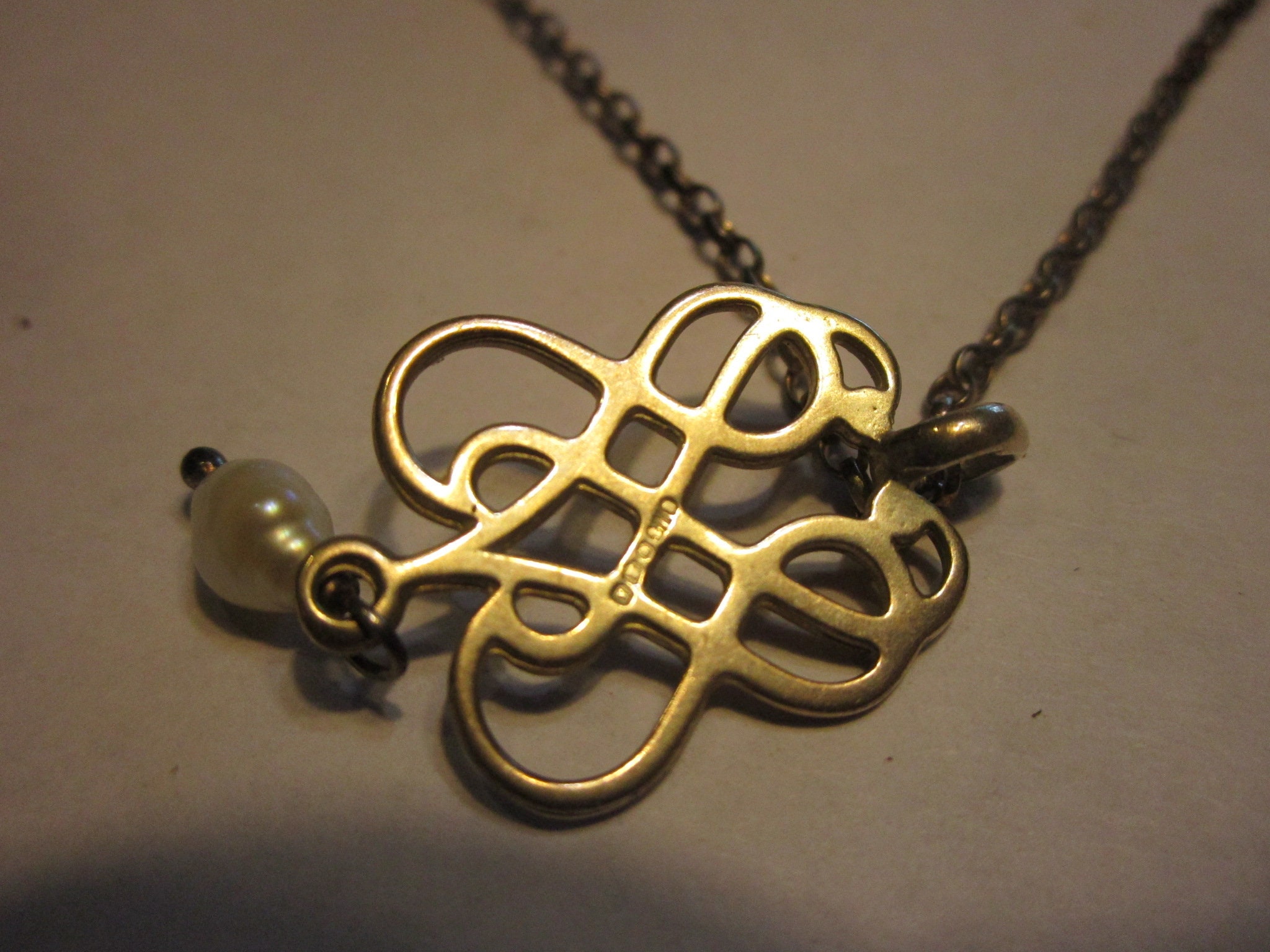 Vtg Designer OMG Sterling Silver Chain With Fancy Pendant & - Etsy