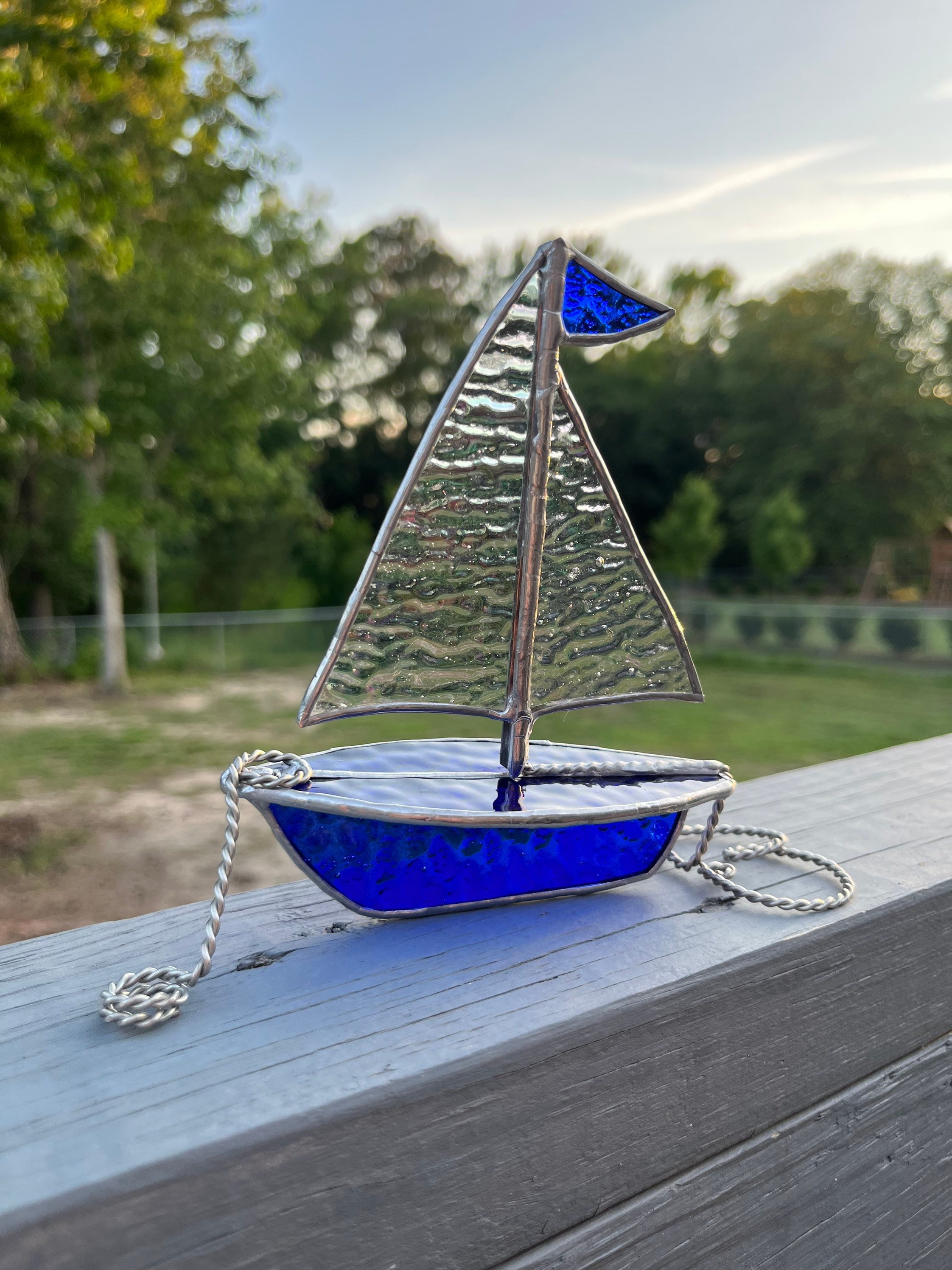 Custom Small Stained Glass Sailboats - Etsy
