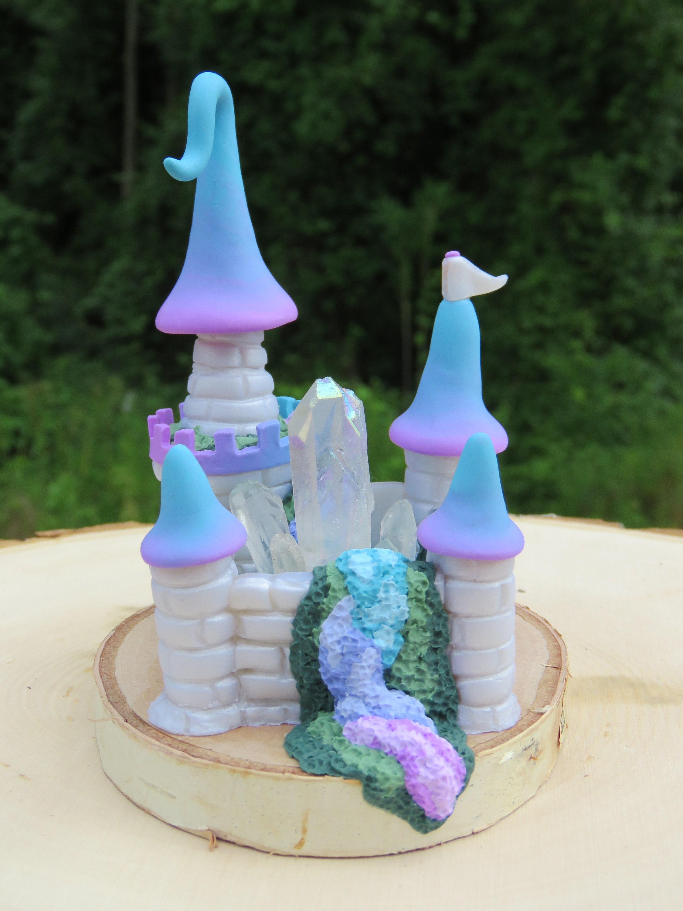 Charming Miniature Fantasy Castle With Angel Aura ~ Tiny Fairy Castle ...