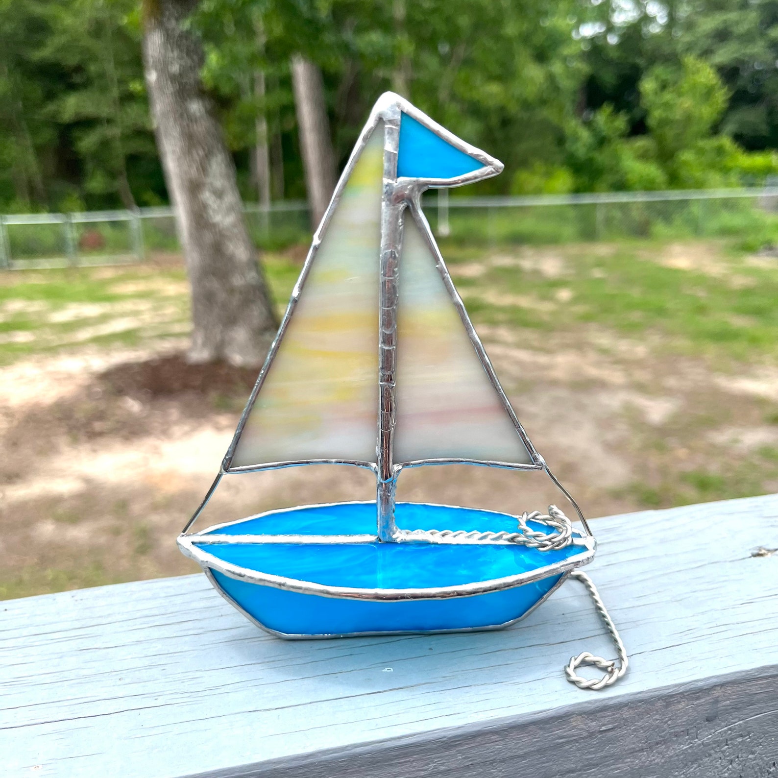 Custom Small Stained Glass Sailboats - Etsy