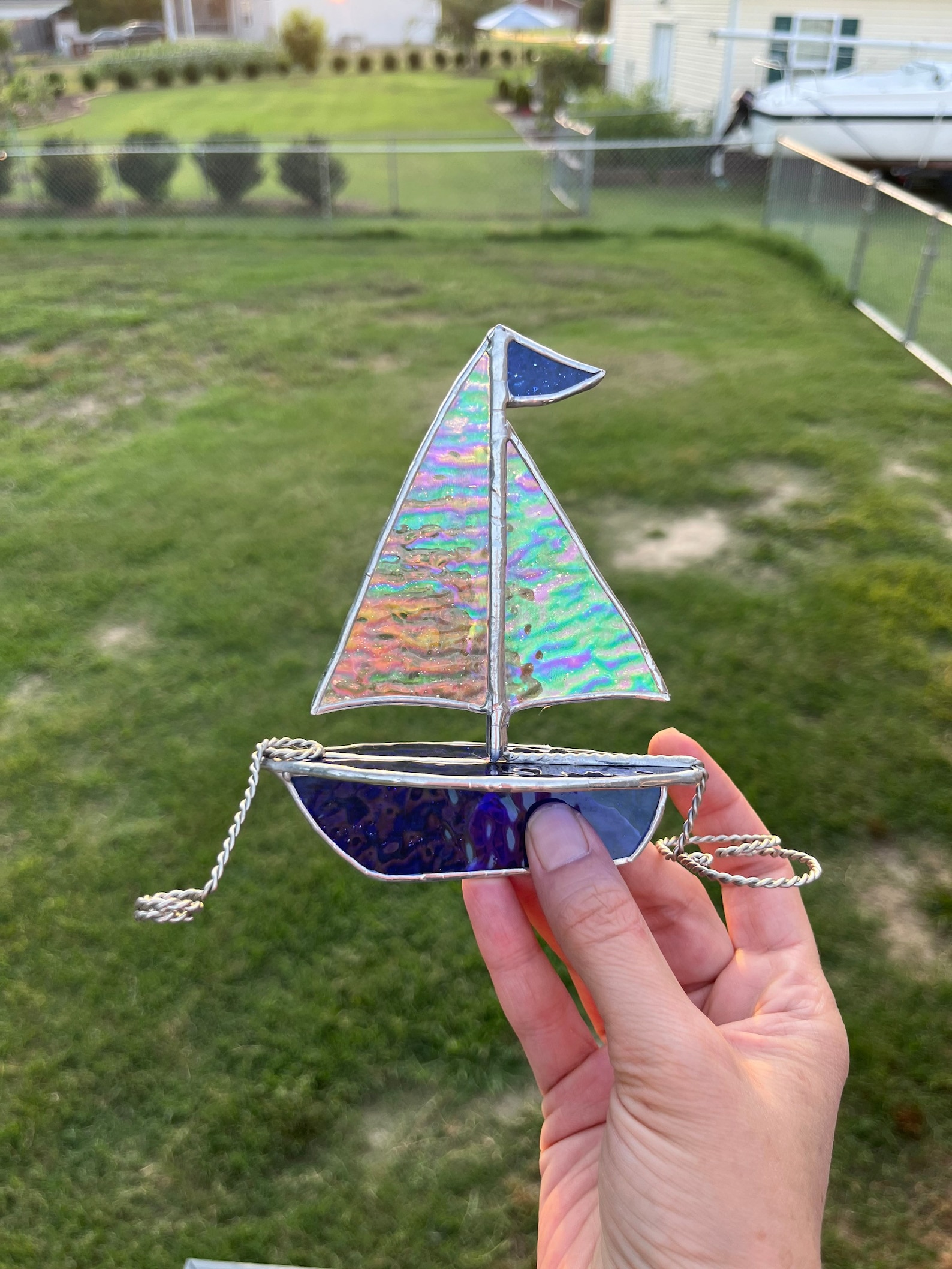 Custom Small Stained Glass Sailboats - Etsy