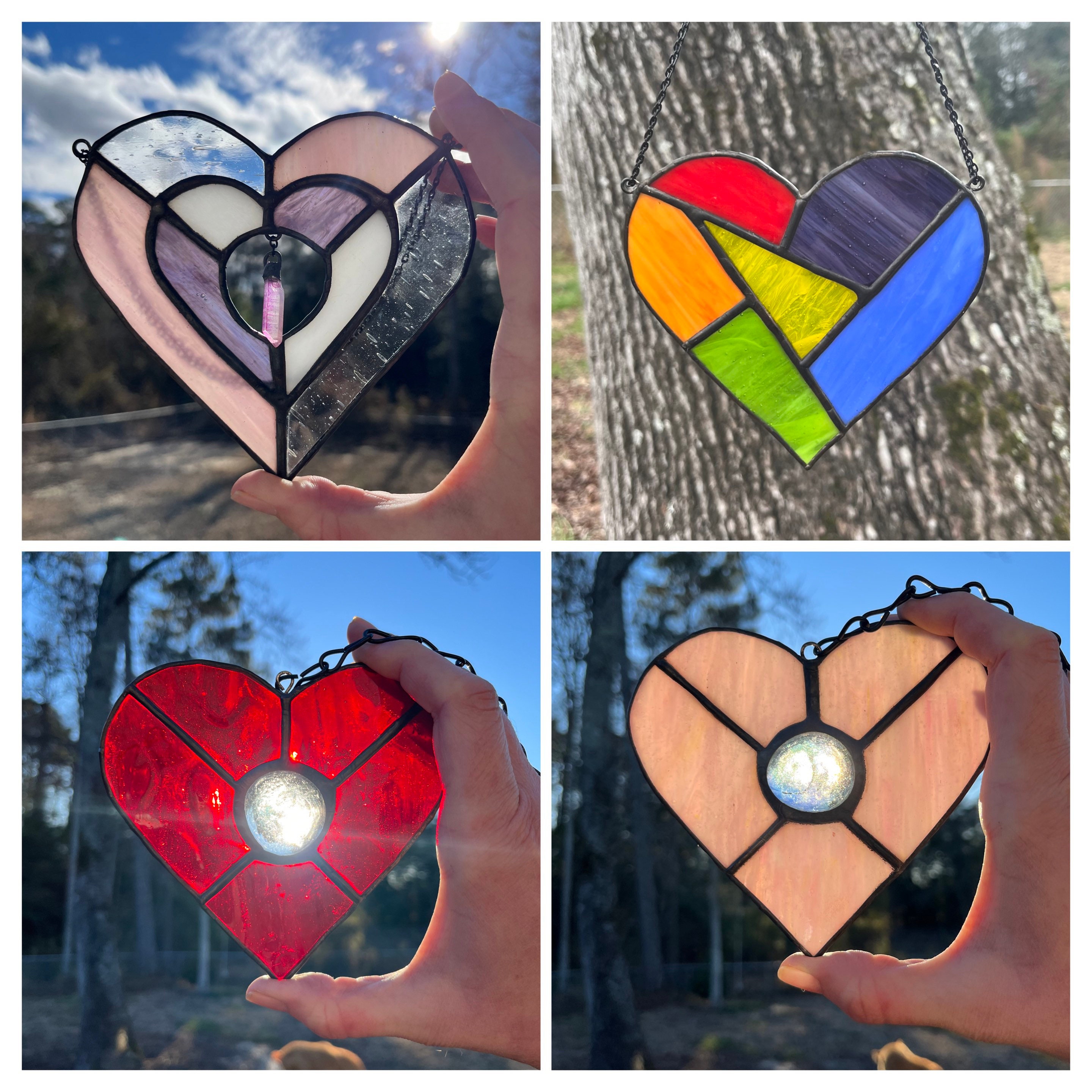 Simple Stained Glass Heart