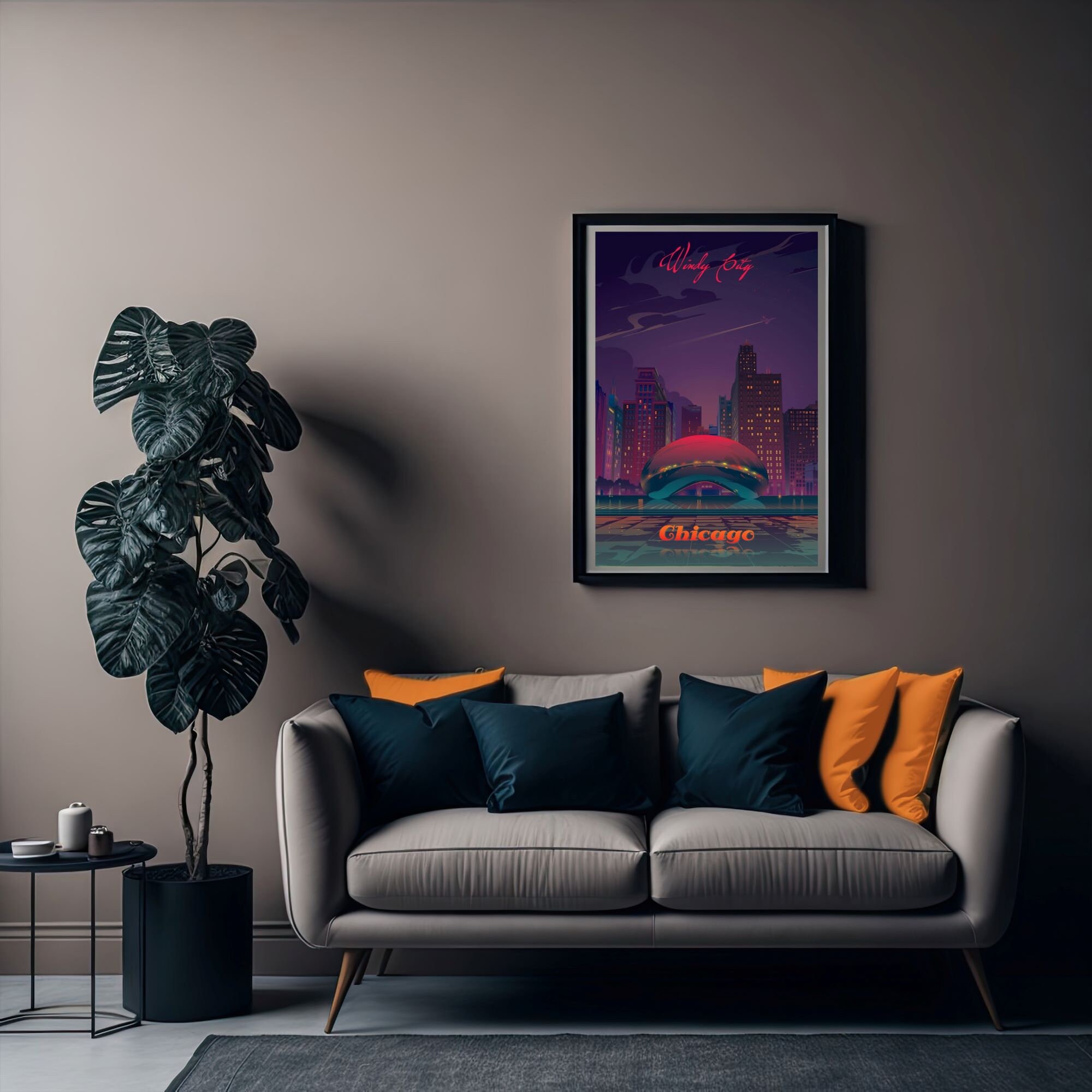 Chicago Poster, Chicago Print, Chicago Illinois Poster, Chicago ...