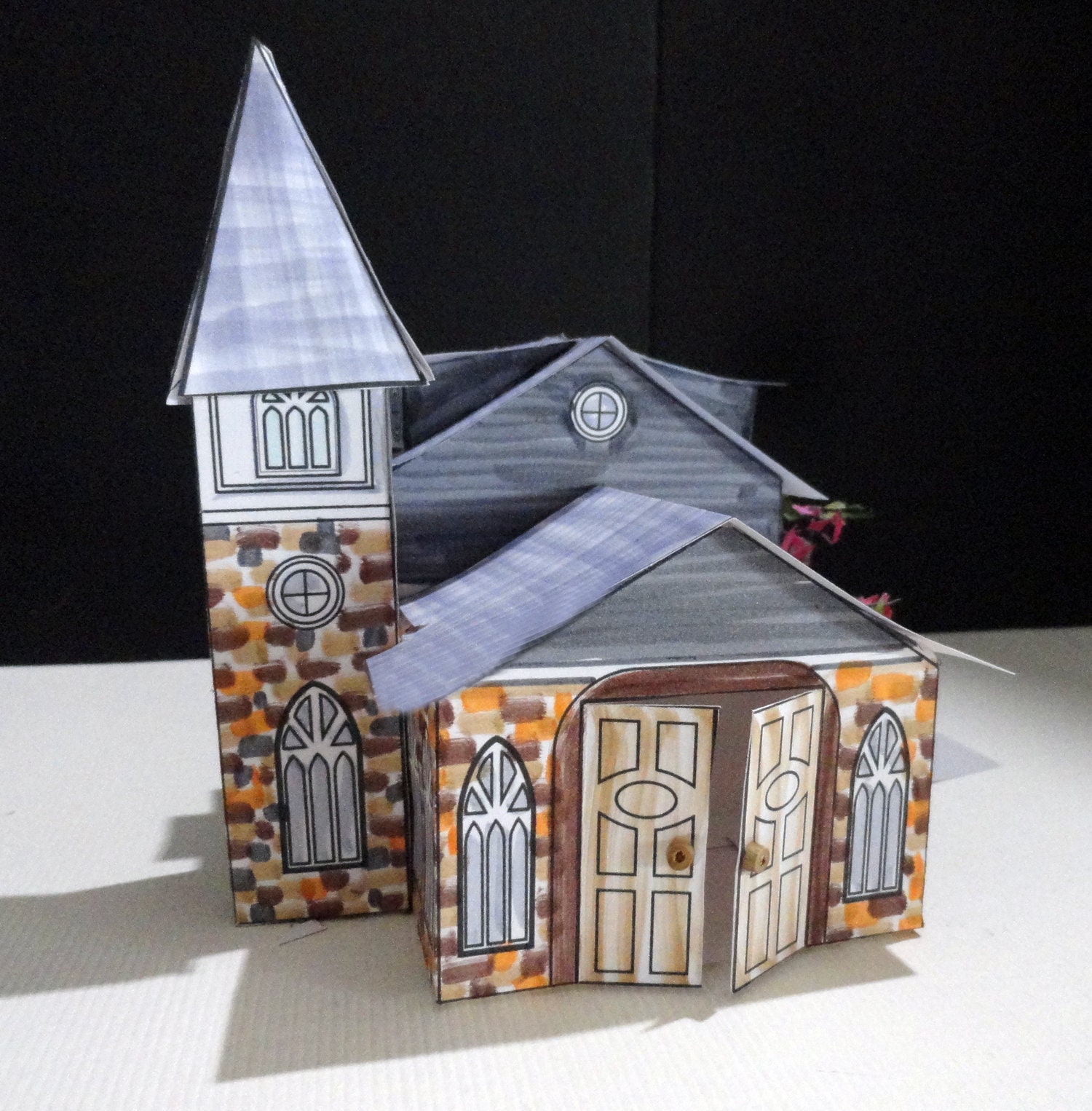 Virginia Church Paper House Pattern and Instructions Digital Download ...