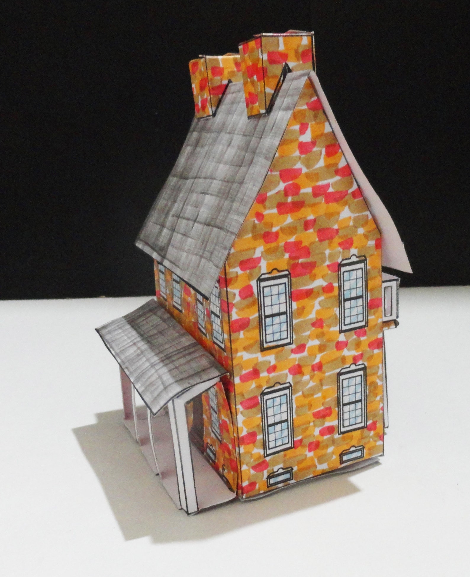 Missouri Farmhouse Paper House Pattern and Instructions Digital ...