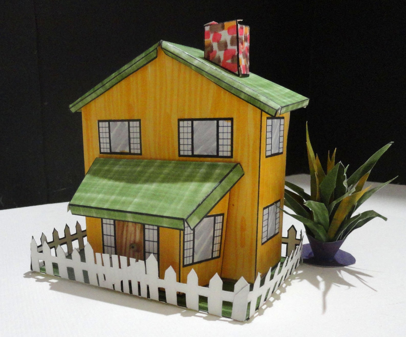 Iowa House Paper House Pattern and Instructions Digital Download - Etsy
