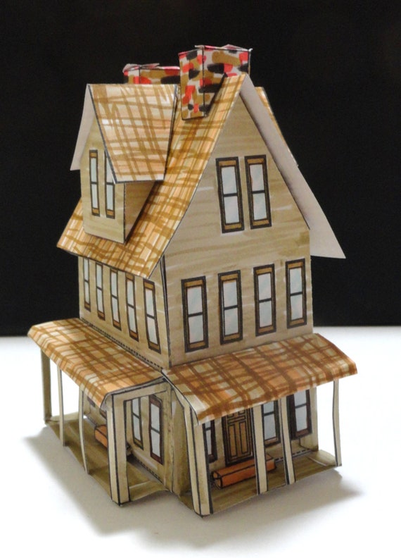 Arkansas Old Farm House Paper House Pattern and Instructions | Etsy