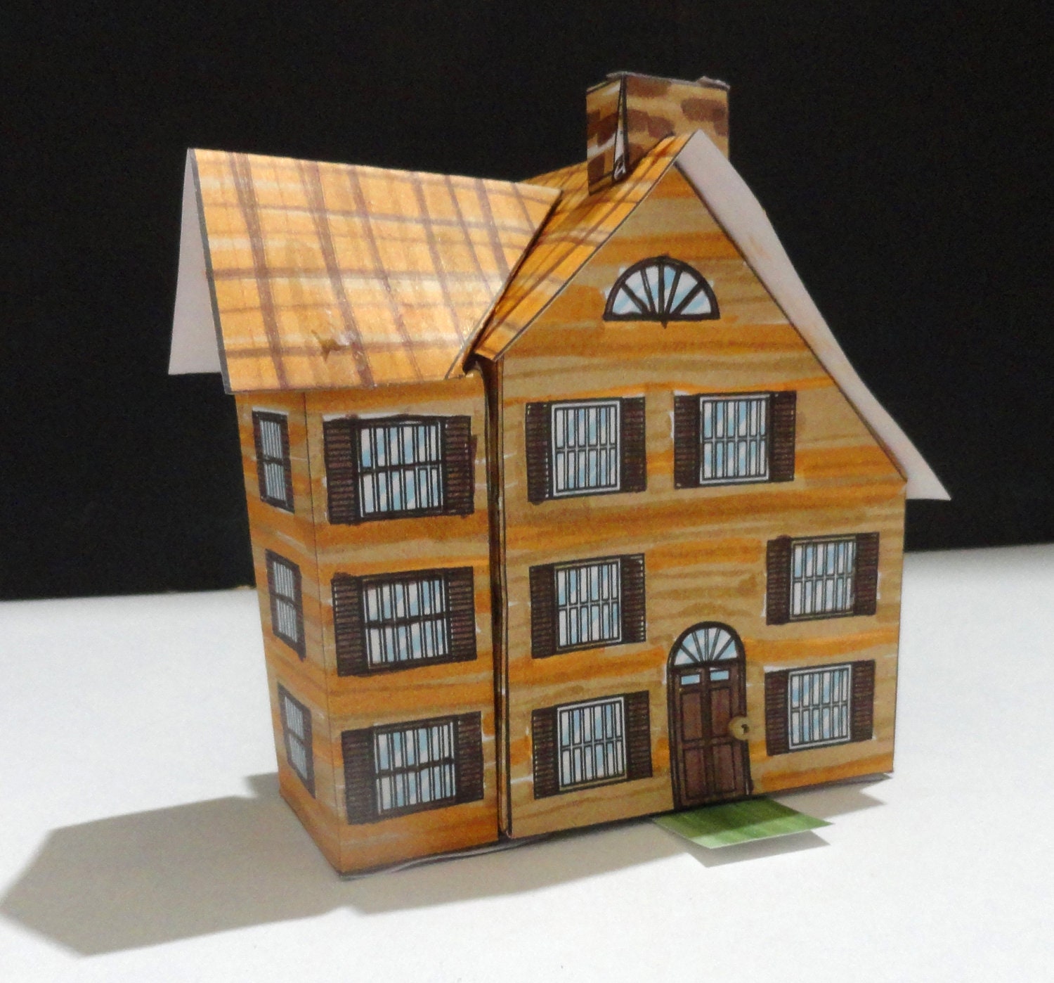 Idaho Farmhouse Paper House Pattern and Instructions Digital Download ...