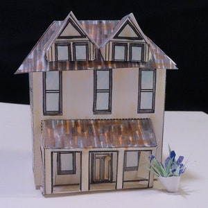 Connecticut Victorian Gothic House Paper House Pattern and Instructions ...
