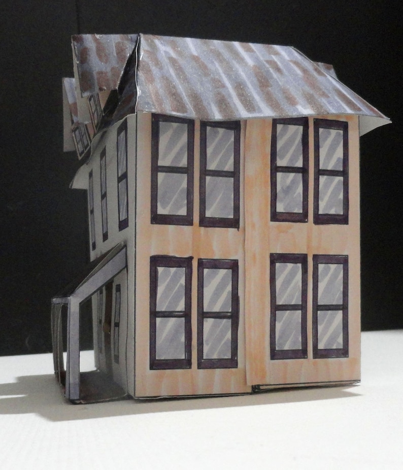 Connecticut Victorian Gothic House Paper House Pattern and Instructions ...