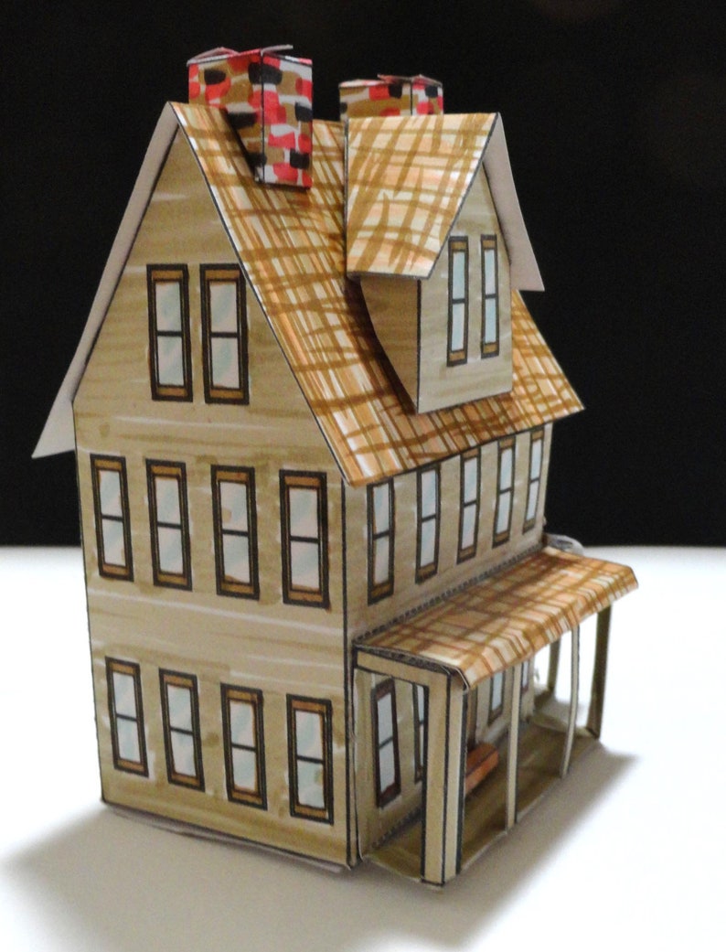 Arkansas Old Farm House Paper House Pattern and Instructions Digital ...